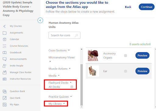 Creating Courseware Assignments Using Custom Content